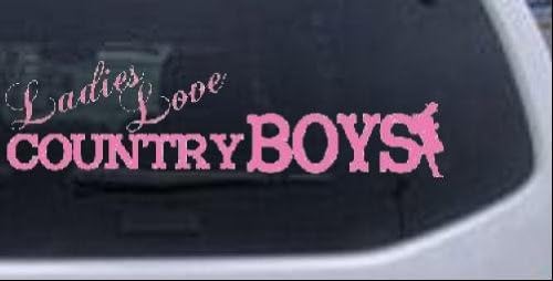 Amazon.com: Ladies Love Country Boys Country Car Window Wall Laptop ...