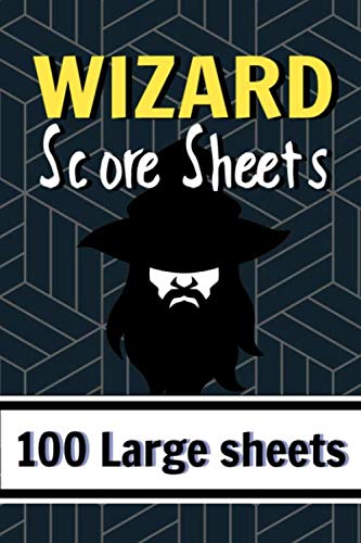 Wizard Score Sheets 100 Large Sheets: Score Pads to keep trace of all ...