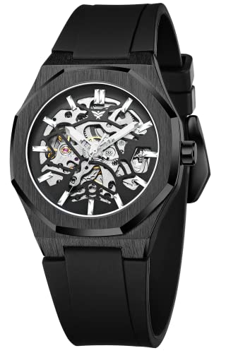 ALTURA Onyx Skeleton Automatic Watch Mechanical Wrist Watch for Men ...