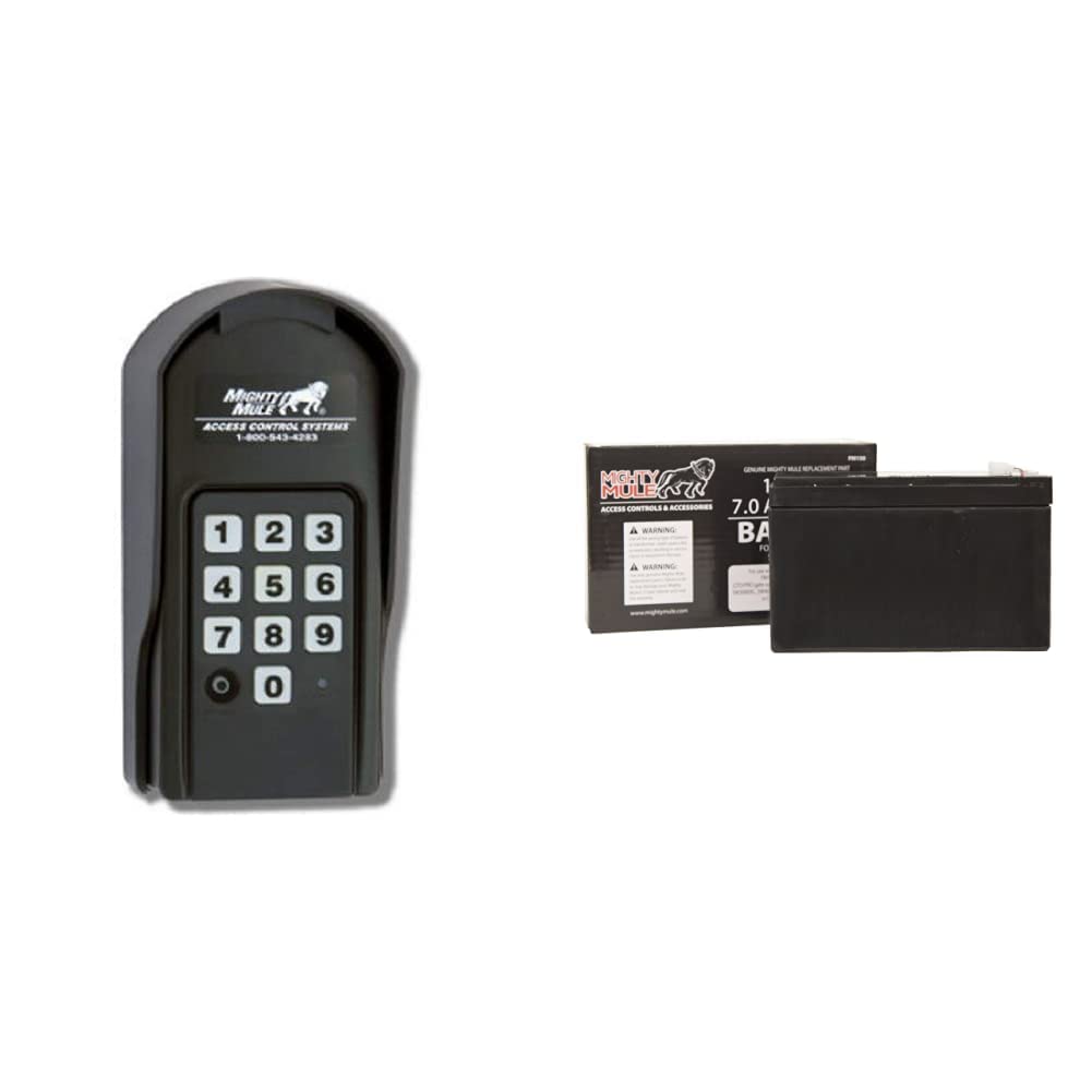 Amazon.com: Mighty Mule Wireless Digital Keypad (FM137) & 12-Volt ...