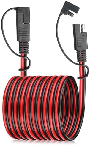 Amazon.com: Solar Battery Cables 10 Gauge Power Inverter Cables with 3/ ...