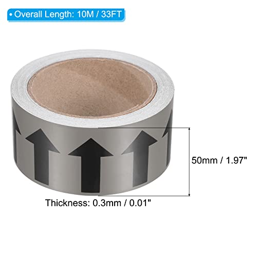 PATIKIL Flow Arrow Tape, Polyethylene Pipe Marking Sticker with ...