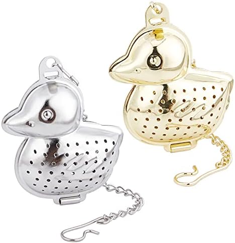 AMIJOUX 2 Pcs Cute Tea Infuser, Duck Tea Filters, Hangable Tea Brewer ...