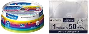 Amazon.co.jp: Mitsubishi Chemical Media Verbatim 1 Record DVD-R DL DHR85HP25V1 (Single Sided ...