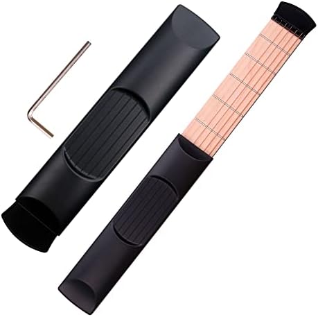 Amazon.com: elegantstunning Pocket Acoustic Guitar Practice Tool Left ...