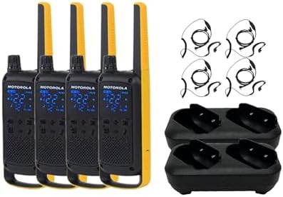 Amazon.com: Motorola Talkabout T470 Two Way Radio 4-Pack Walkie Talkies ...