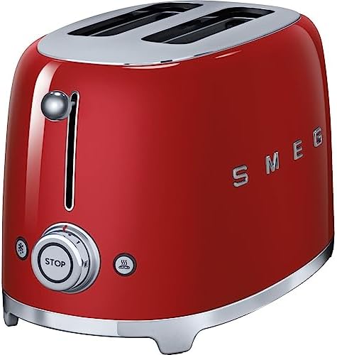 Smeg TSF01RDUK Retro Style 2 Slice Toaster - Red : Amazon.co.uk: Home ...