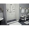 Tile Redi 3448C-PVC Shower Pan with Center Drain- Single Curb Shower ...