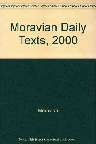 Moravian Daily Texts, 2000: Moravian: 9781878422453: Amazon.com: Books