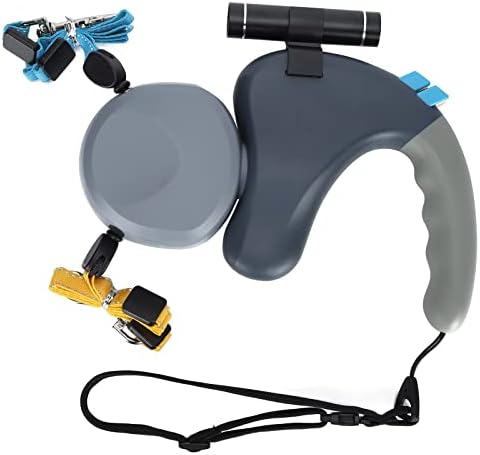 Dual Retractable Dog Leash, Double Dog Lead for Walking 2 Dogs No ...