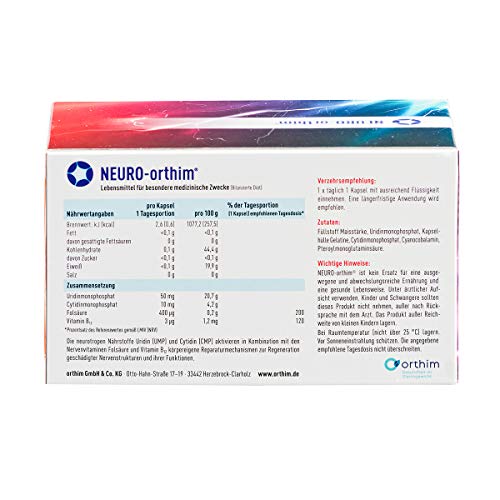 Buy NEURO-orthim® - mit Uridin, Cytidin, Folsäure & Vitamin B12 bei ...