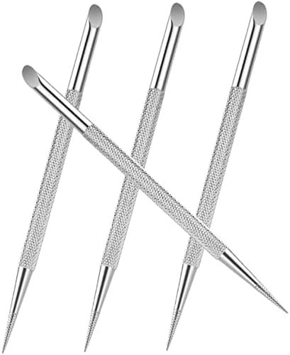 Amazon.com : minkissy 4pcs Nail Art Pusher Metal Cleaner Cleaning Tool ...