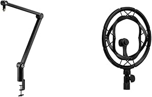 Logitech G Compass Premium Broadcast Boom Arm for Microphone + Blue ...