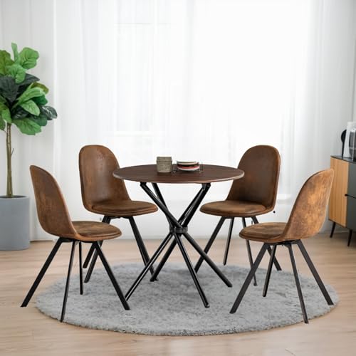 Stilvolle Esstisch Dunkelbraun Mit Stuehlen Fotosnie2862