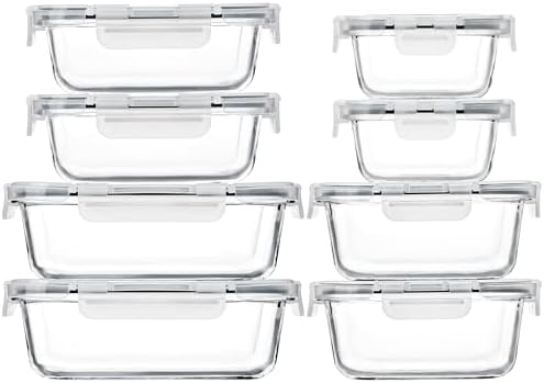 Amazon.com: FineDine Vacuum Seal Glass Food Storage Containers With ...