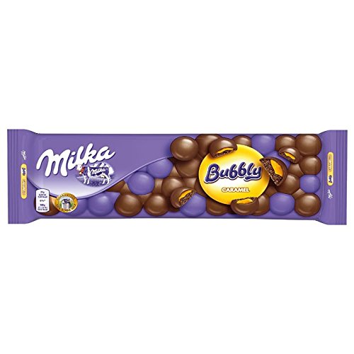 Amazon.com: Milka XL Bar (250 gram) bubbly milk chocolate & caremel ...