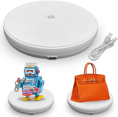 Amazon.com: Motorized Rotating Display Stand, 360 Degree Electric ...