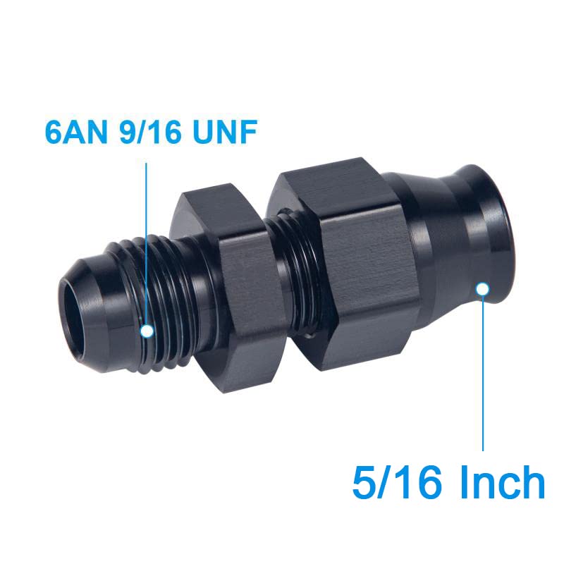 Snapklik.com : 6AN Male Flare To 5/16 Fuel Hardline Tube Fitting ...