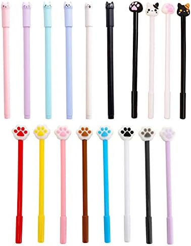 Amazon.com: R WELL 18 Pcs Cute Cat Gel Pens, Cartoon Cat Writing Pens ...