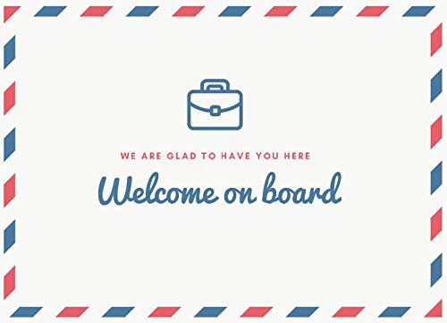 SANDESH Cards Welcome on Board Card for New Hires Members (Pack of 10 ...