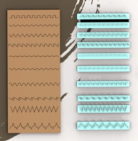 A1 3D Prints Polymer Clay Lines Cutters, Clay Earing Making Toos, DIY ...