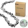 BYANE Carbide Chainsaw Chain 14 Inch, 3/8" LP Pitch, 050" Gauge, 50 Drive Links, Low Kickback ...