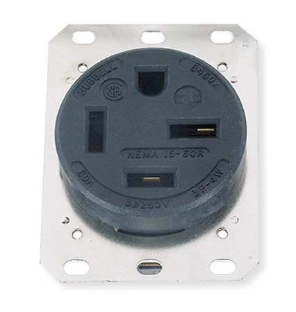 60A 4W Single Receptacle 250VAC 15-60R BK - Wall Plates - Amazon.com