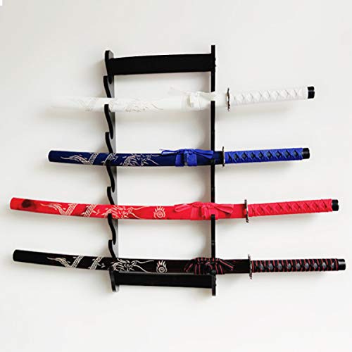 Snapklik.com : Sword Fort Katana Wall Mount, Sword Racks, Black Wood ...