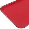 LEXININ 5 Pack 41 x 30cm Large Red Plastic Fast Food Tray, 12 x 16 Inch ...