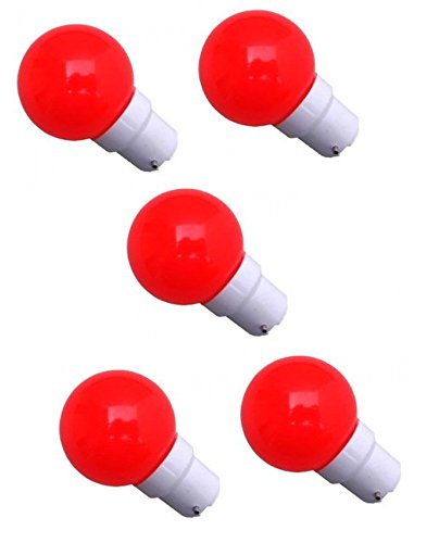 Buy VPL India LED Night Bulb 0.5 Watt Red (Pack of 5) Online at Low ...
