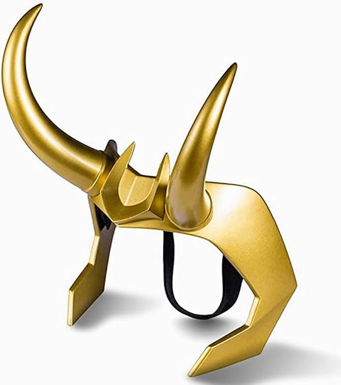 Amazon.com: EDIFF Loki Crown Mask Supervillain Gold Helmet Cosplay Loki ...