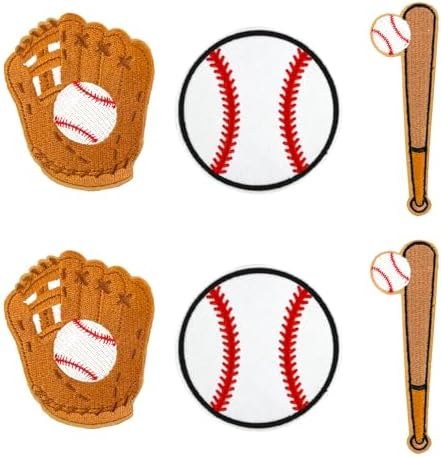 Amazon.com: XUNHUI Baseball Embroidered Patch for Clothing Iron on Sew ...