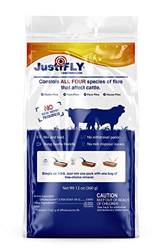 Buy JustiFLY Champion USA Feedthrough Cattle Fly Control, Single | Non ...