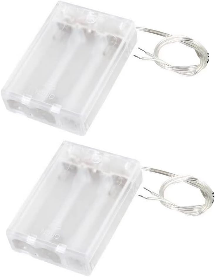 Amazon.com: AIMPGSTL LED 3 AA Battery Holder with Switch,4.5V Battery ...