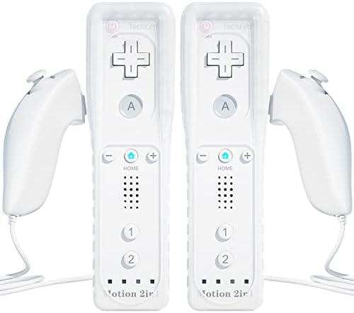 2 Sets Remote Controller for Wii, TechKen Replacement Remote Built-in ...