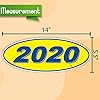 Amazon.com - Versa Tags 2020 Oval Model Year Car Dealer Window Stickers ...