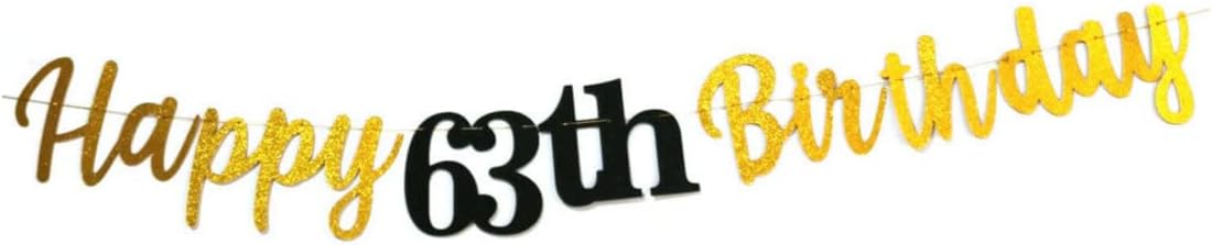 Amazon.com: Happy 63rd Birthday Yard Sign Banner - Cheers to 63 Years ...