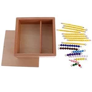 FHS Montessori Maths Material 1-10 Number Count Beads Bar Kids ...