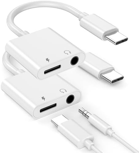 Amazon.com: 2 Pack Headphone Adapter for iPhone 15, [Apple MFi ...