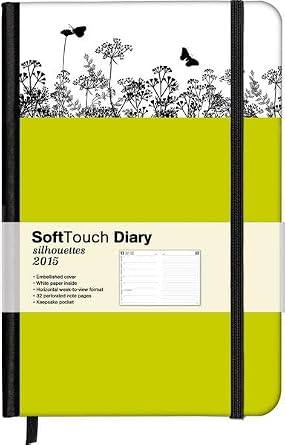 2015 Summer Soft Touch Diary Silhouettes 9 x 14cm: Amazon.co.uk ...