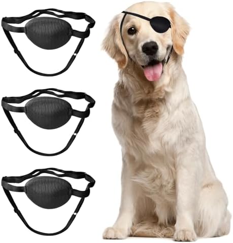 Amazon.com : 3pcs Upgrade Dog Eye Patch - Premium Single Eyepatch ...