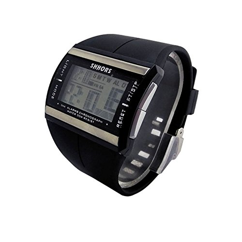 BLUTECH Shhors Collection Digital Grey Dial Sports Alarm Unisex Watch ...