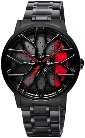 Buy GYRO Men's Black Dial Analog Watch New Wheels Rolling Creative ...
