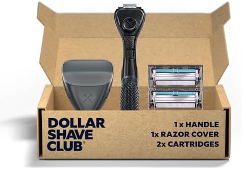 Amazon.com: Dollar Shave Club Starter Set - Diamond Grip Razor Handle ...