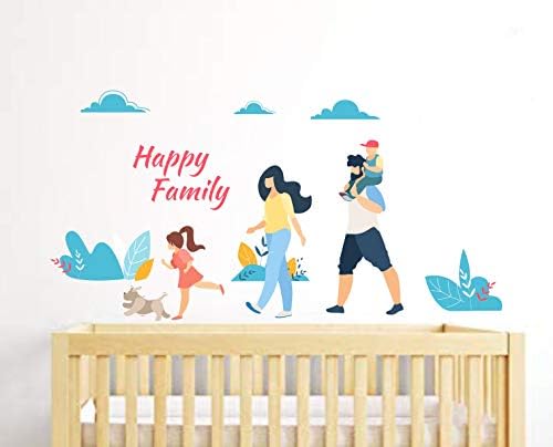 Decals Design 'Family Where Life Begins' Wall Sticker (PVC Vinyl, 60 cm ...