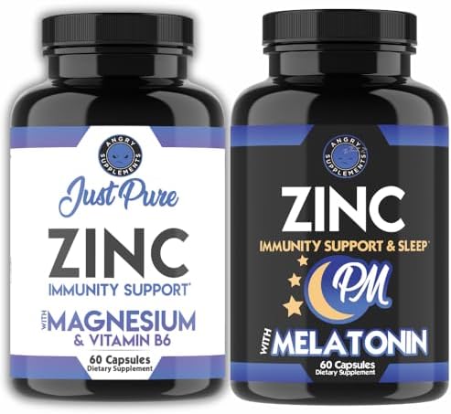 Amazon.com: Just Pure Zinc, Magnesium & Vitamin B6 for Daily Energy ...