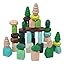 Amazon.com: YHHYTOY 48 PCS Wooden Stacking Rocks Stones Building Blocks ...