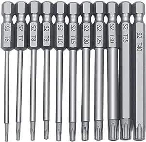 Cobalt Drill Bit Set, Drill Bit Set, 11/12pcs Anti-Theft Security Bit ...