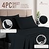 Amazon.com: Pizuna Pure 100% Cotton Sheets Queen Size, Luxurious 400 ...