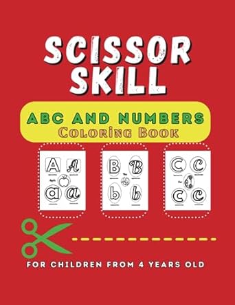 scissor skill abc alphabet coloring books for kids: scissor skill abc ...